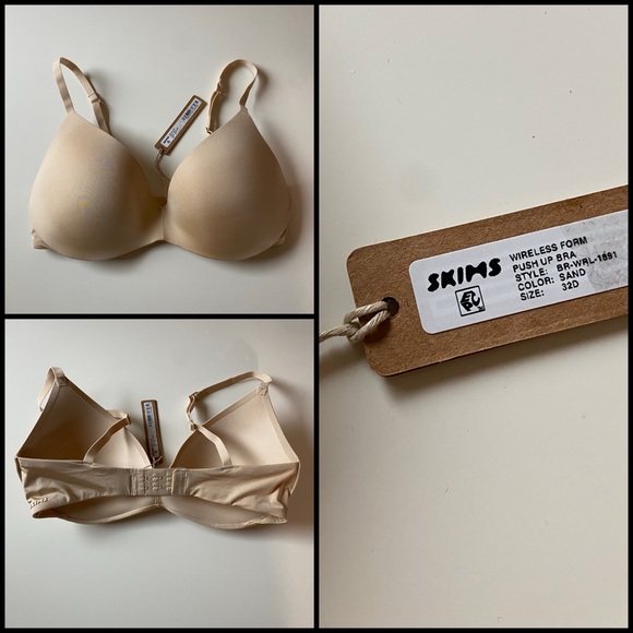SKIMS | Intimates & Sleepwear | Skims Wireless Form Pushup Bra In Sand ...